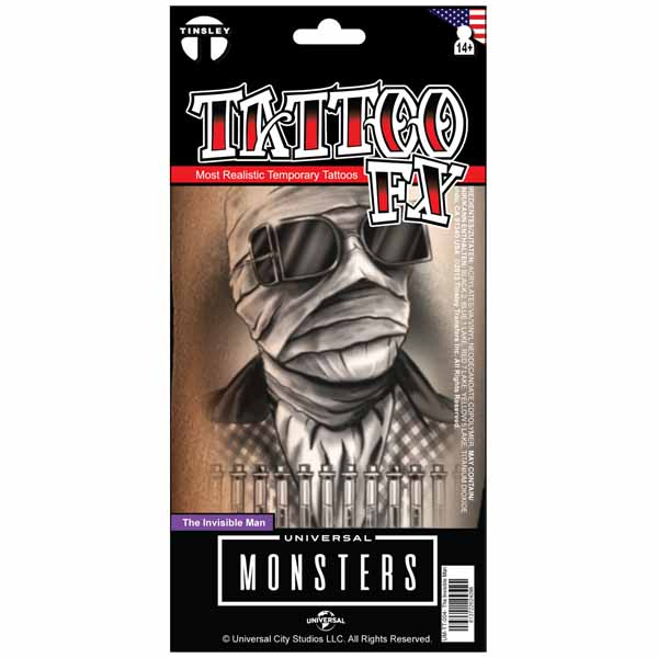 The Invisible Man Tattoo – Costume & Make Up Shop