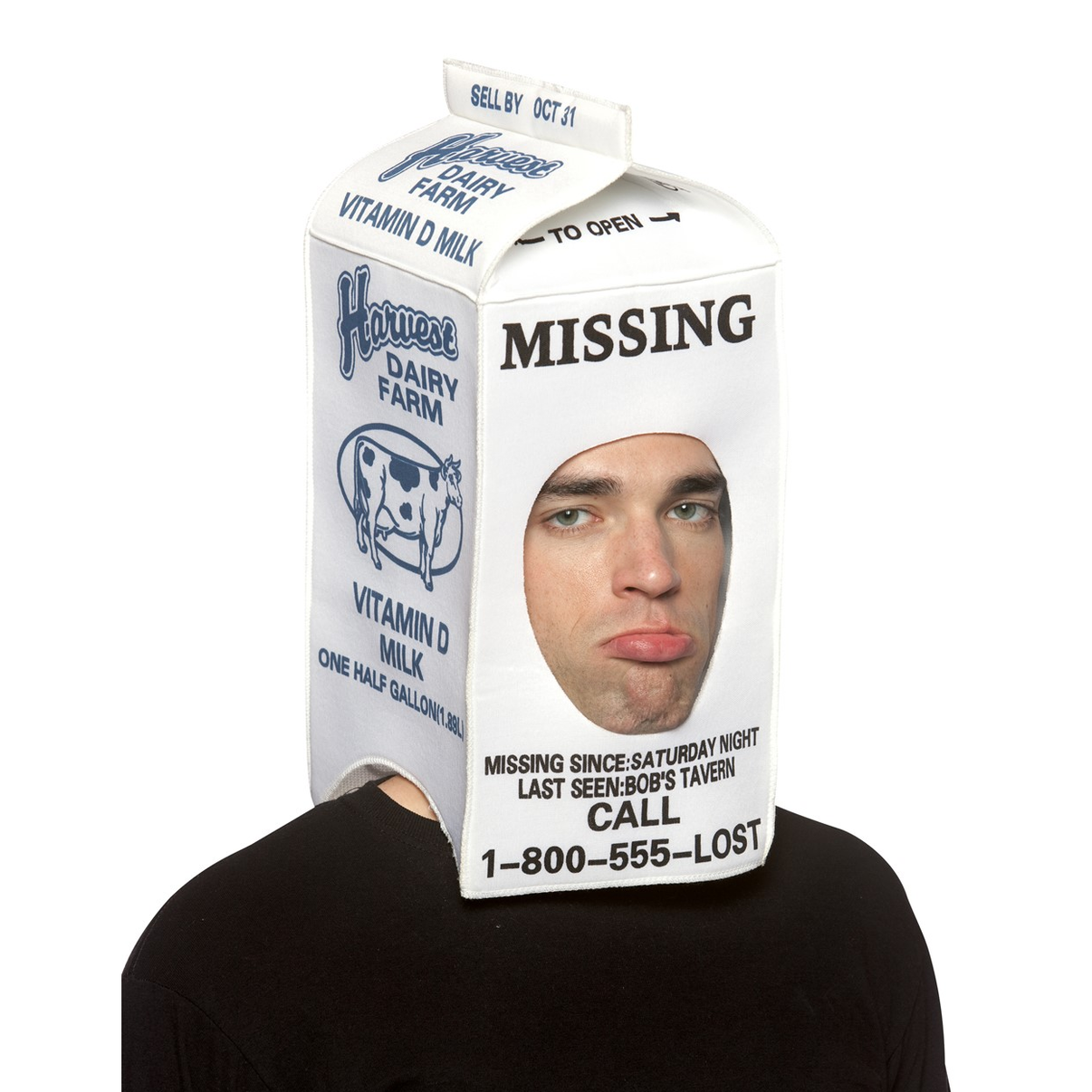 Milk Carton Hood – Costume & Make Up Shop